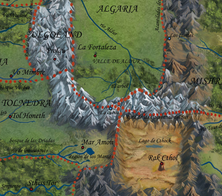 Mapa Belgarath (Aloria) - Donoso Art Gallery