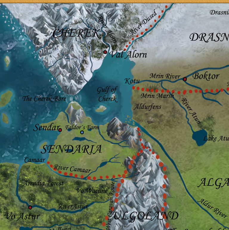 Mapa Belgarath (Aloria) - Donoso Art Gallery